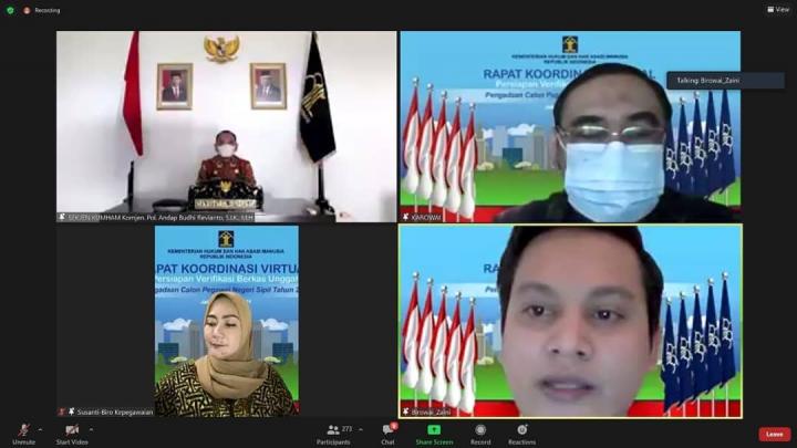 Kanwil Lampung Ikuti Rapat Persiapan Verifikasi Dokumen Unggah Penerimaan CPNS di Lingkungan ...
